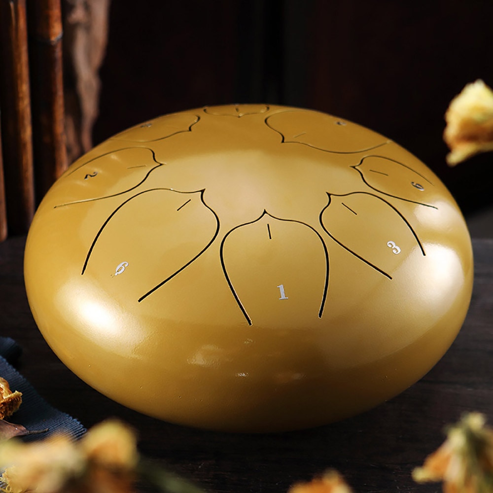 6 Inch Staal Tong Drum 8 Tune Hand Pan Drum Tank H... – Vicedeal