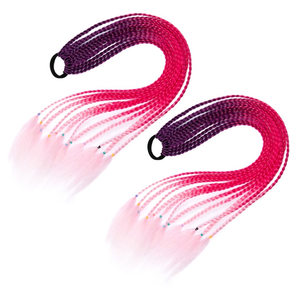 1 Set/2pcs Lovely Braid Wig Elastic Hair Ties Usef... – Grandado