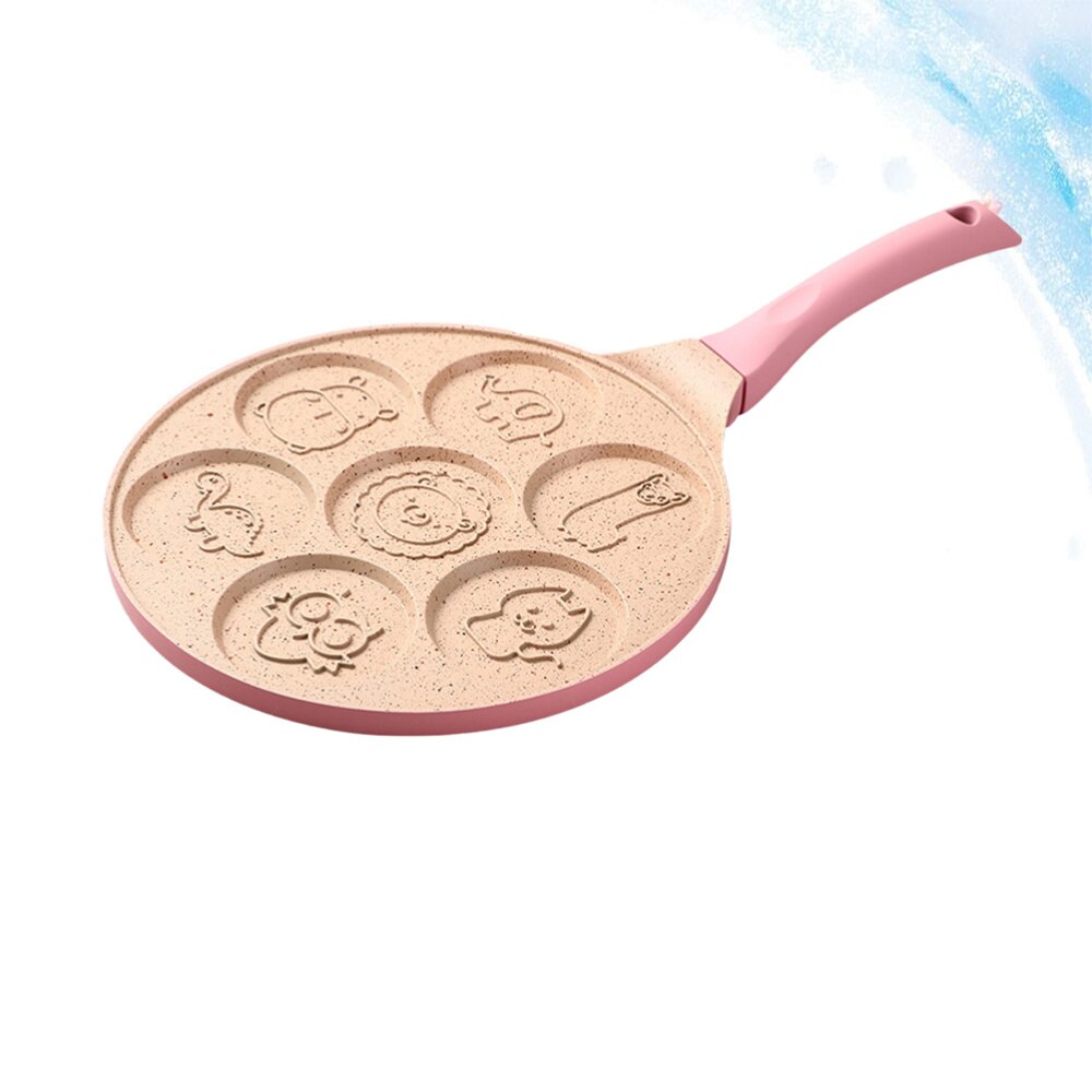 7 Holes Omelette Pan Non-stick Frying Pan Egg Anim... – Vicedeal
