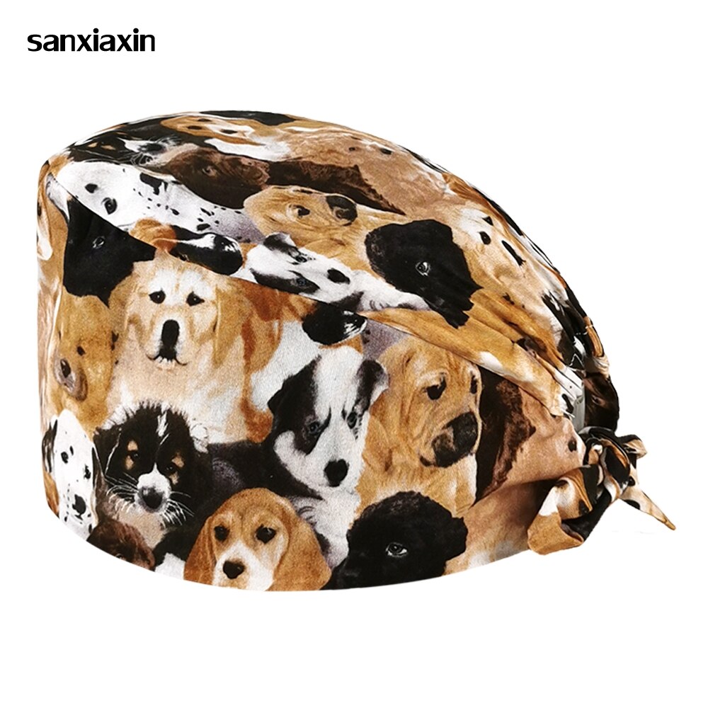 pure cotton cartoon print nurse cap operating room... – Vicedeal