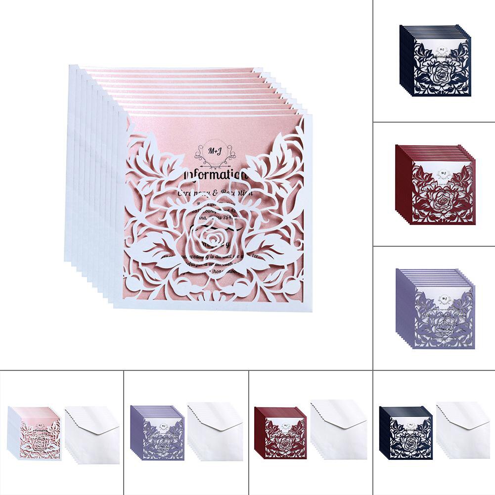 Lightweight Lace Pocket Party Invitation Card Set ... – Grandado