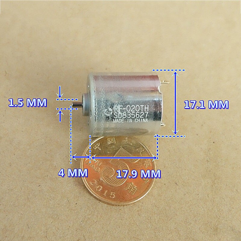 Mabuchi RF-020TH DC Motor 17mm*18mm DC 3V~6V 18000... – Grandado