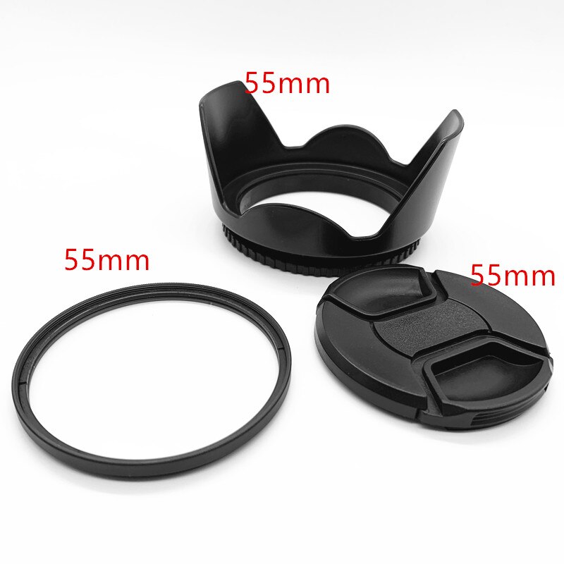 55mm Lens Hood Cap UV Filter for Nikon D40 D40X D6... – Grandado