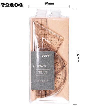 4PCS/SET Deli 71988/72002/72004 Student ruler set ... – Vicedeal