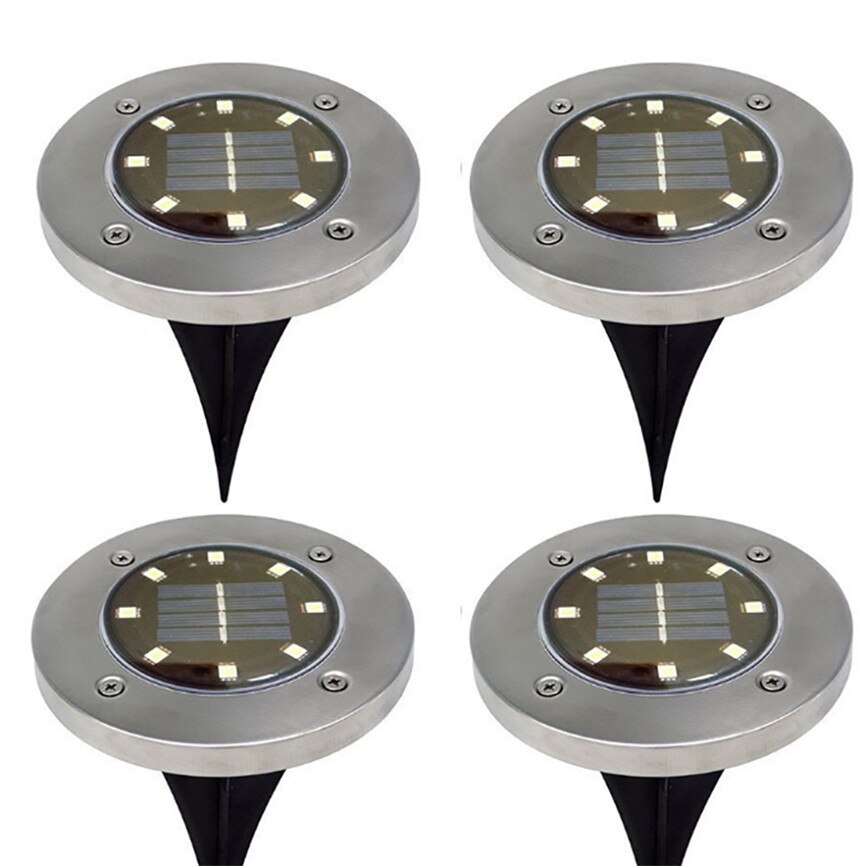 Super 8 LED Solar Power ABS Buried Light Ground La... – Grandado