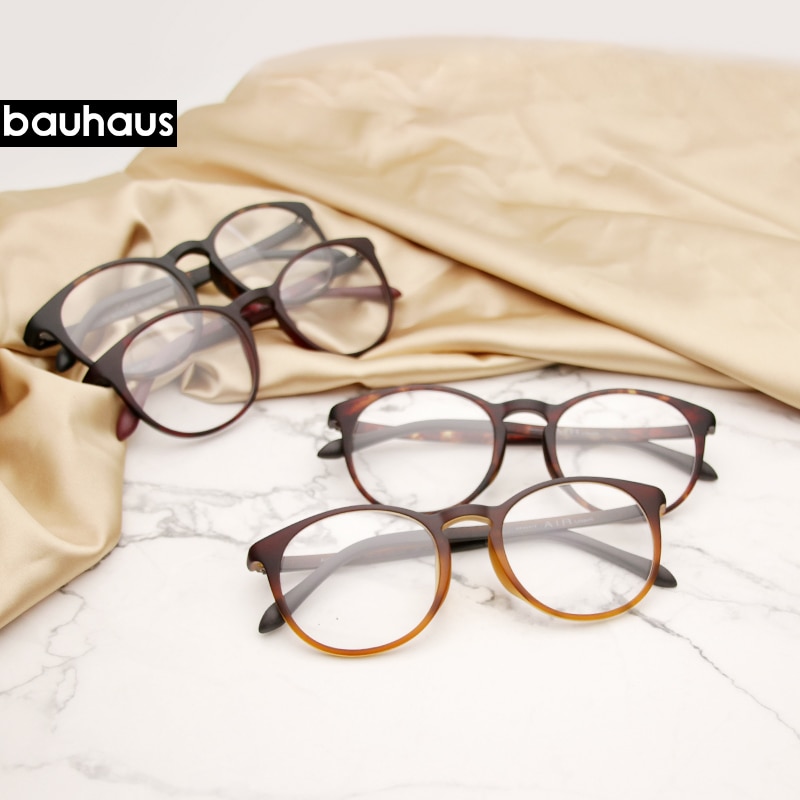 AU2003-T bauhaus acetate Glasses Retro Round Flora... – Grandado