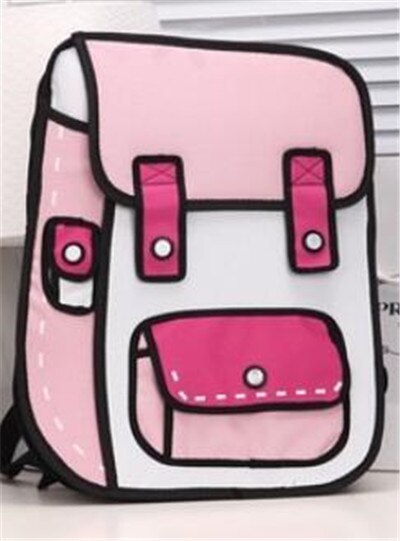 Flyone 3D Jump Style 2D Tekening Cartoon Paper Bag... – Vicedeal