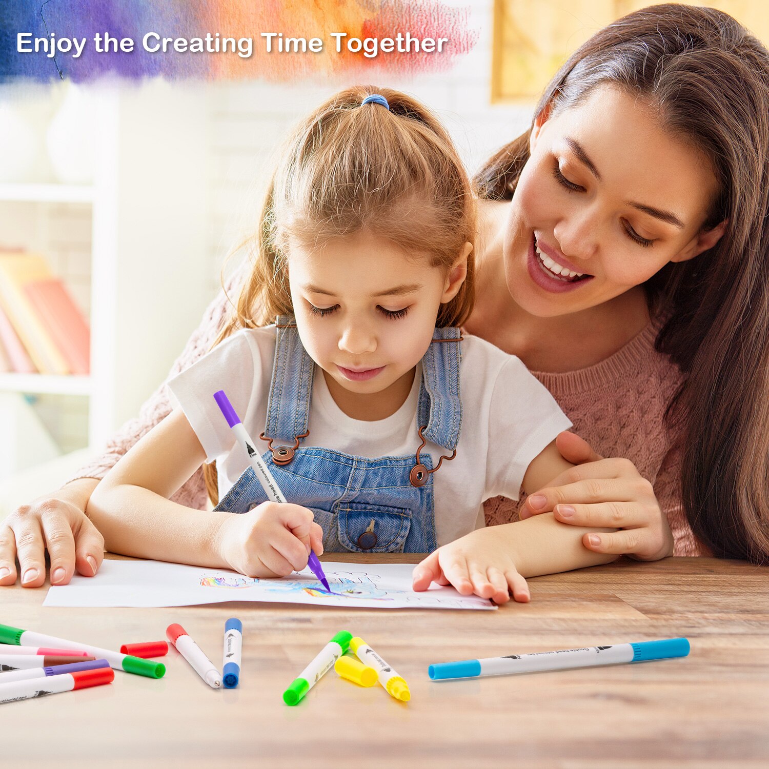 100 Colors Dual Tip Watercolor Brush Pen Marker Se... – Grandado