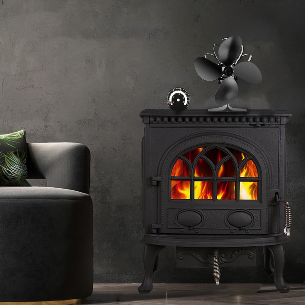 Termisk eldstadsfläkt värmedriven vedspisfläkt för... – Grandado
