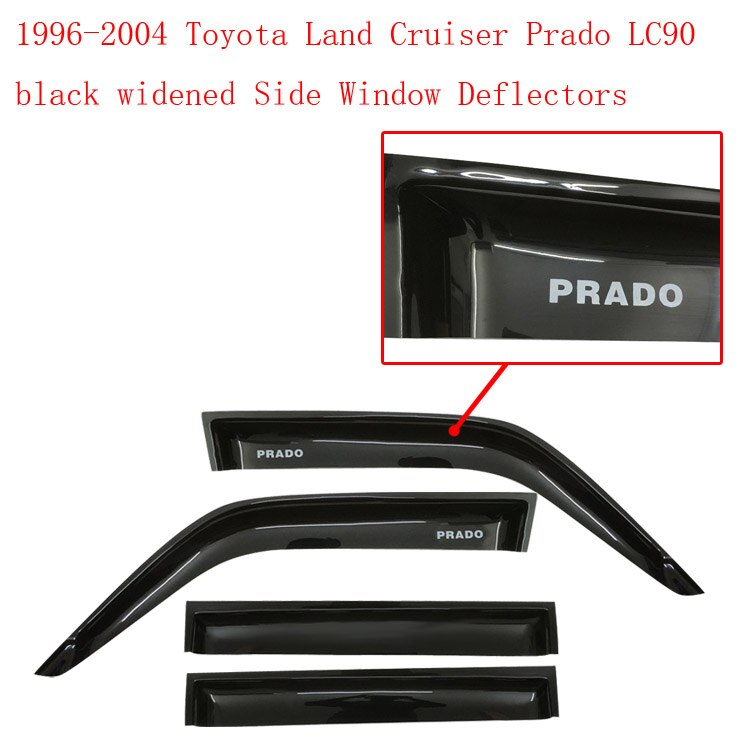 Side Window Deflectors For Toyota Land Cruiser Pra... – Vicedeal