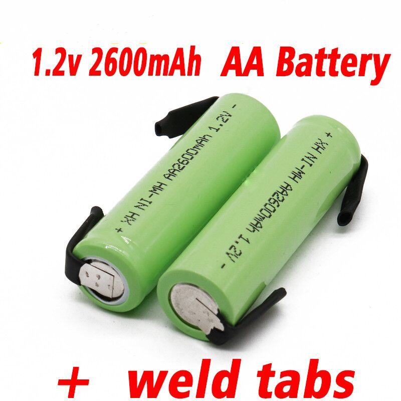 1.2v 2600 mah 2a ni-mh aa genopladeligt batteri me... – Grandado