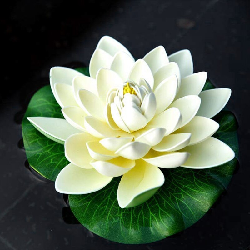 12Pcs Artificial Floating Foam Lotus Flowers,With ... – Vicedeal