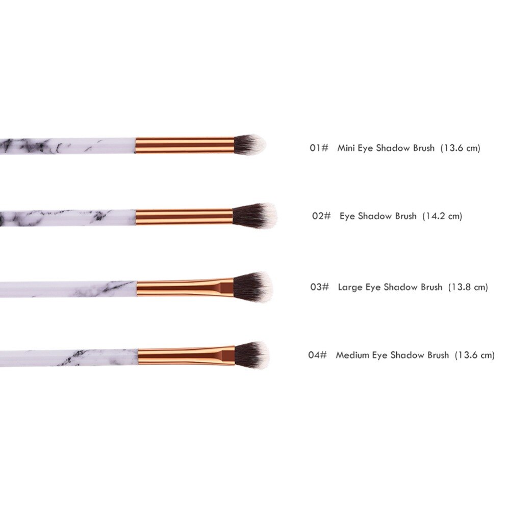 4/10 Pcs Marble Texture Makeup Brush Set Make Up B... – Grandado