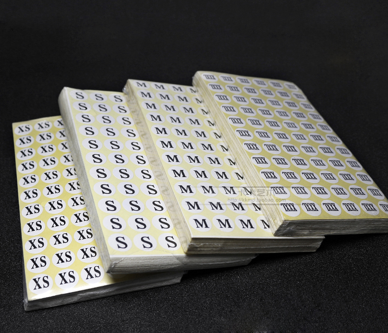 300pcs Sticker size sticker Clothes label Clothing... – Grandado
