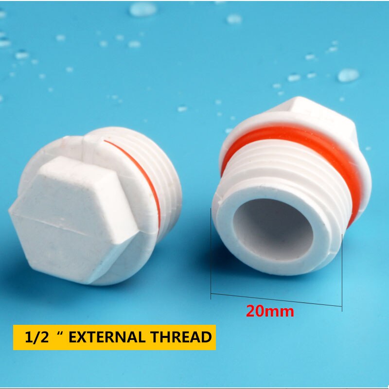 1/2" Inch Male Thread Plastic Plug PVC Pipe Europe... – Grandado