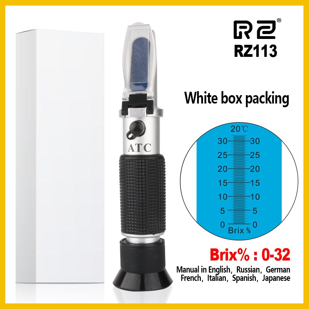 Rz Brix Refractometer 0 ~ 32% RHB-32 Atc Suiker Vo... – Vicedeal