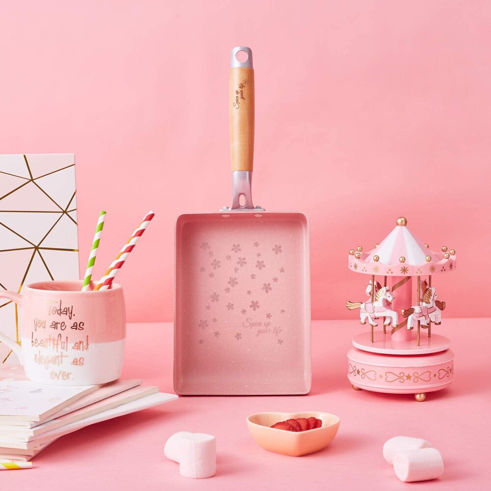 Japanse Omelet Pan Anti-aanbak Tamagoyaki Ei Pan R... – Grandado