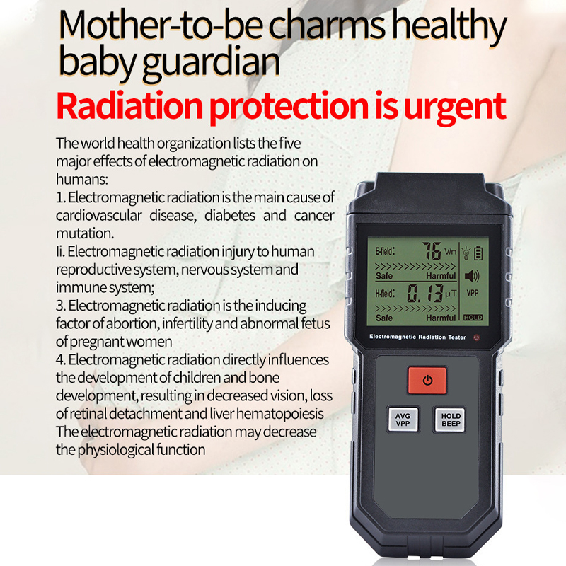 Electromagnetic Radiation Tester Portable Digital ... – Grandado