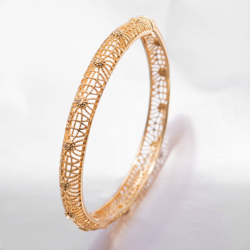 1Pcs Dubai Gold Color bangles for women Wedding Br... – Grandado