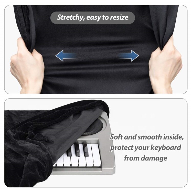 Stretchable Velvet Waterproof Digital Keyboard Duc... – Vicedeal
