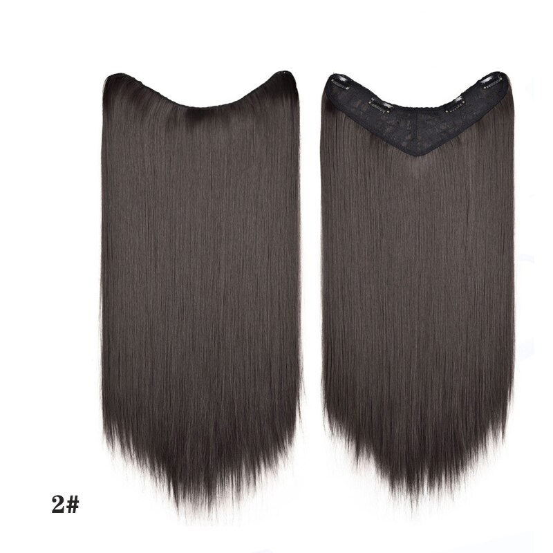 ZM Hair Long 24" Clip In Hair Extensions Synthetic Clip-Ins Silky ...