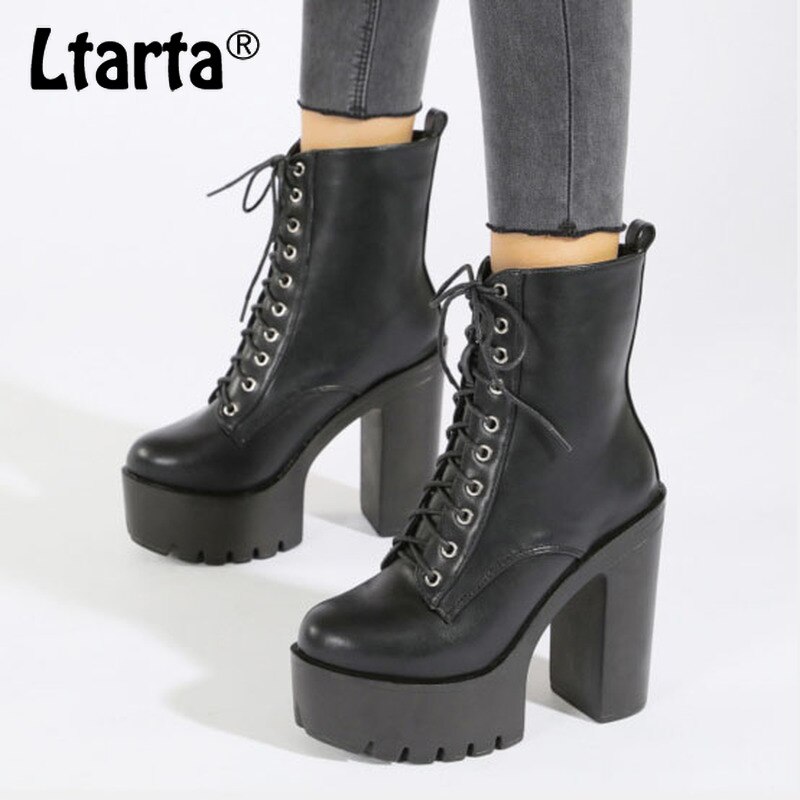 Ltarta Vrouwen Platform Hoge Hak Platform Schoenen... – Grandado