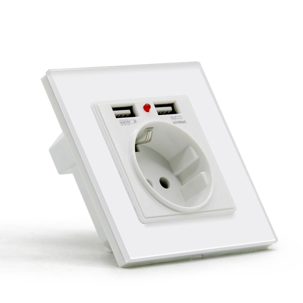 BSEED EU Wall Sockets Single Power Outlets White B... – Vicedeal