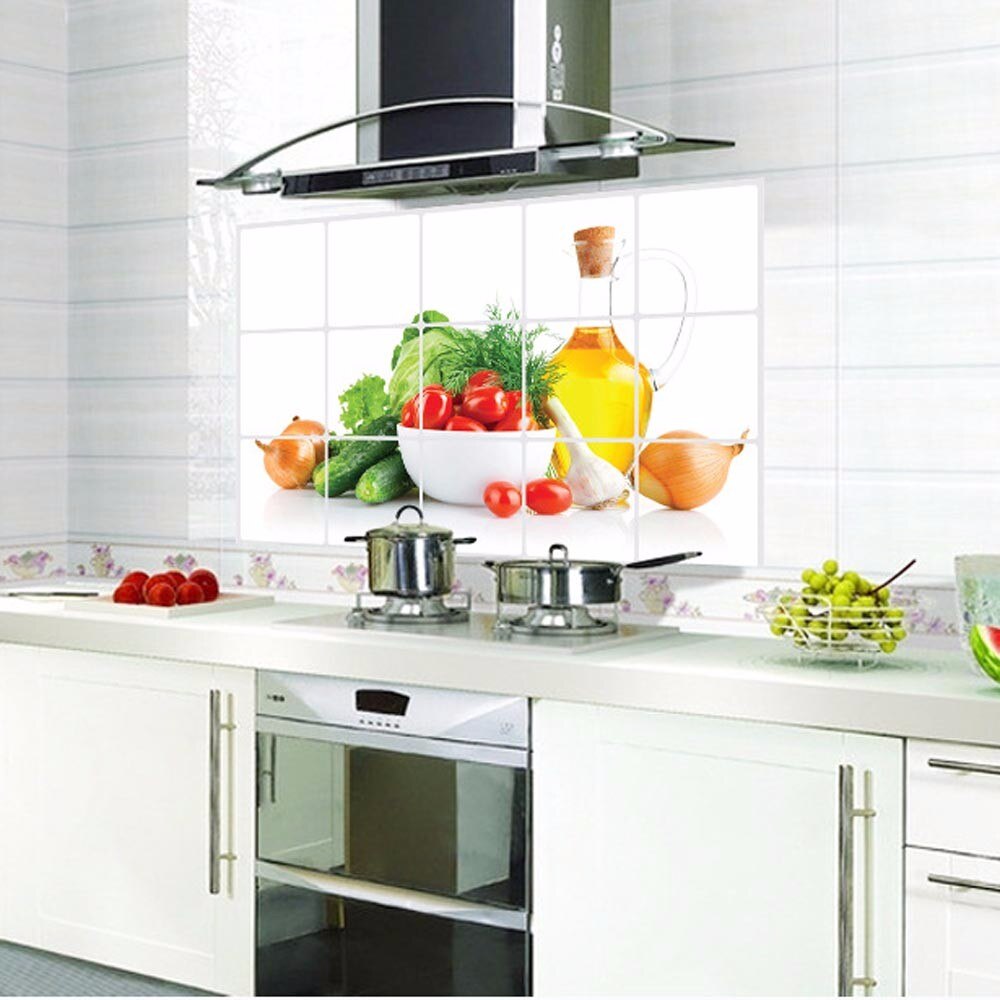Kitchen Oilproof Removable Wall Stickers Art Decor... – Grandado