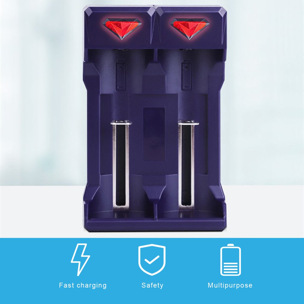 USB Dual Slot Battery Charger Chewing Gum Battery ... – Grandado