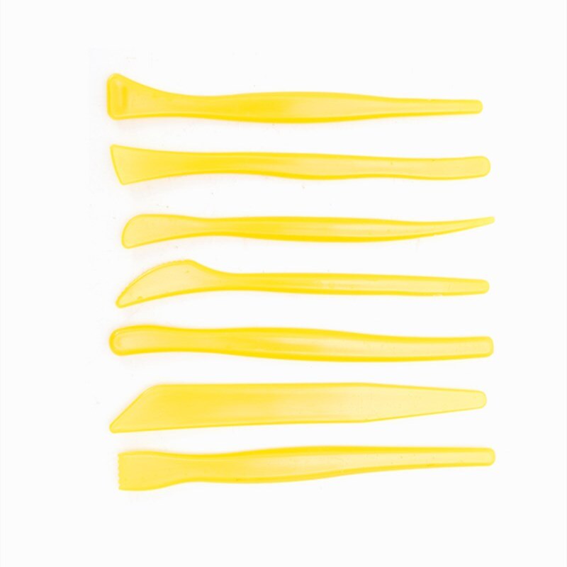 Pottery tools plastic 7-piece set of soft clay DIY... – Grandado
