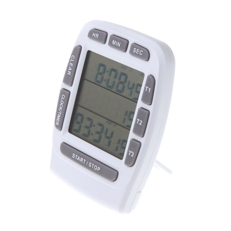 Lcd Digital Alarm Timer With Triple Display 3 Line Grandado