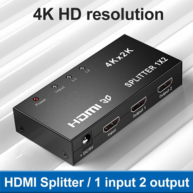 Full HD HDMI Splitter 1X2, 2 Port Hub Repeater Amp... – Vicedeal