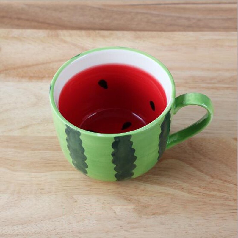 400ml Large Capacity Fruit Coffee Mug Watermelon O... – Vicedeal