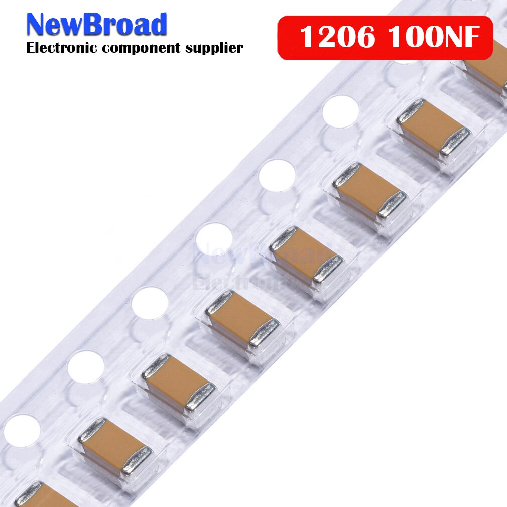 100Pcs 100NF X7R Fout 10% 50V 0.1Uf 104 1206 Smd C... – Grandado