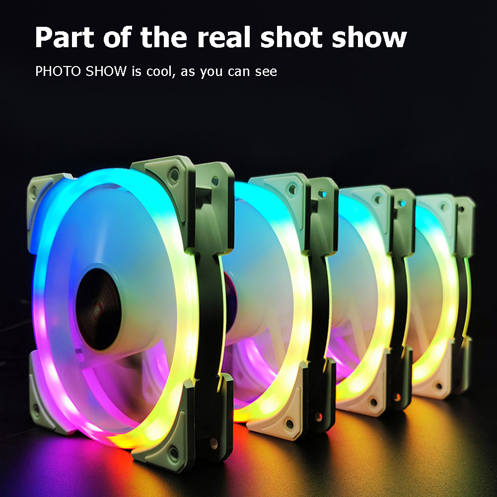 COOLMOON 12cm Cooling Fan 4Pin Silent PWM 5V 3Pin ... – Grandado