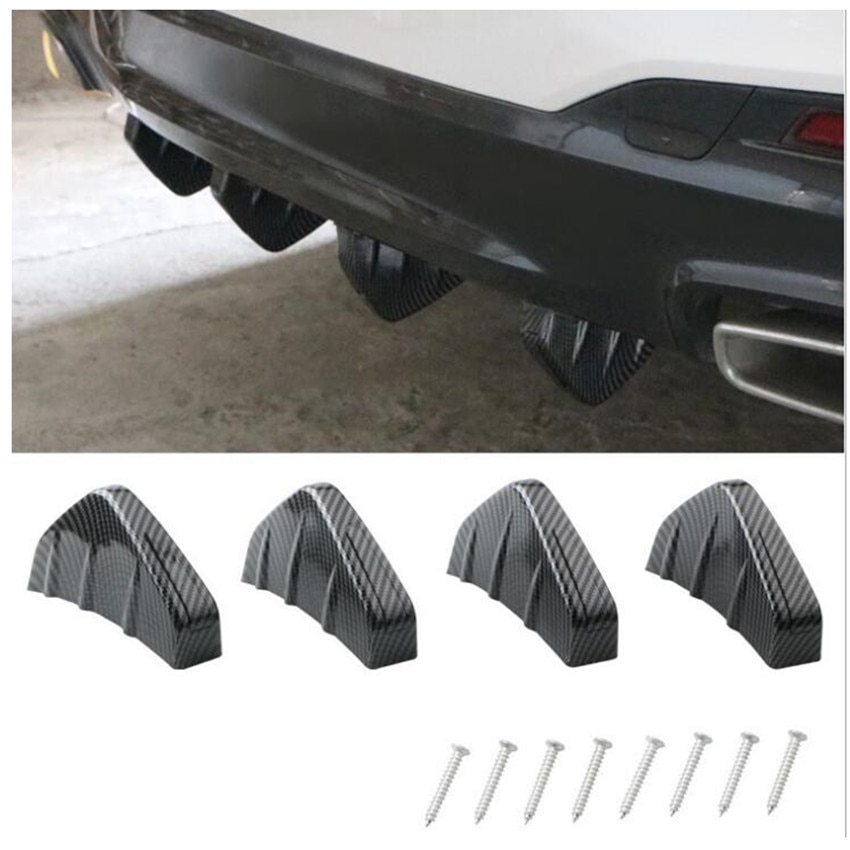 4Pcs Universal Car Rear Bumper Lip Diffuser Access... – Grandado