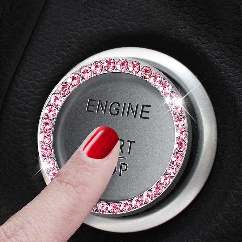 Automobiles Start Schakelaar Knop Ring Auto Bling ... – Grandado
