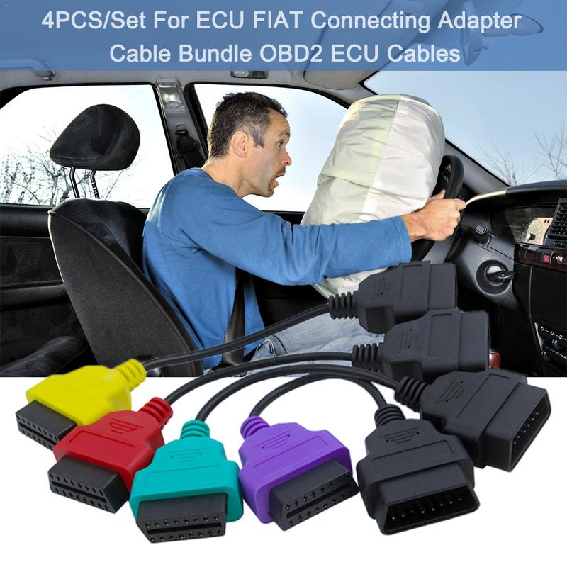 Stijl 4 stks/set ECU FIAT Aansluiten Adapter Kabel... – Vicedeal
