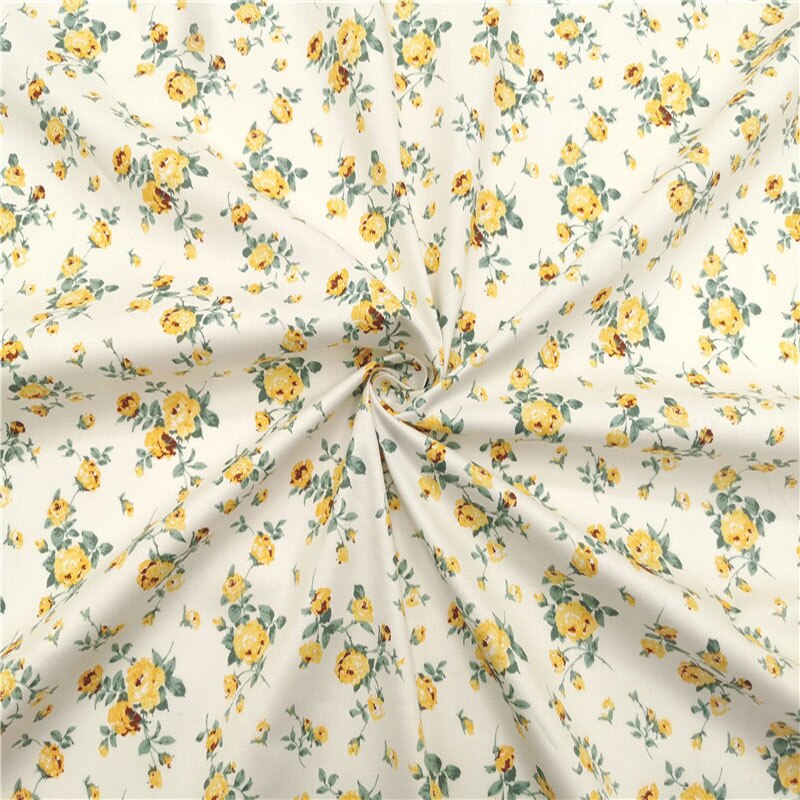 100% Katoen Viaphil Over Geel Roze Blooming Rose F... – Vicedeal