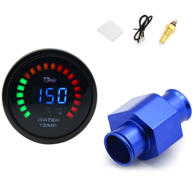 2 ''52Mm Auto Digitale Blauwe Led Water Temperatuu... – Grandado