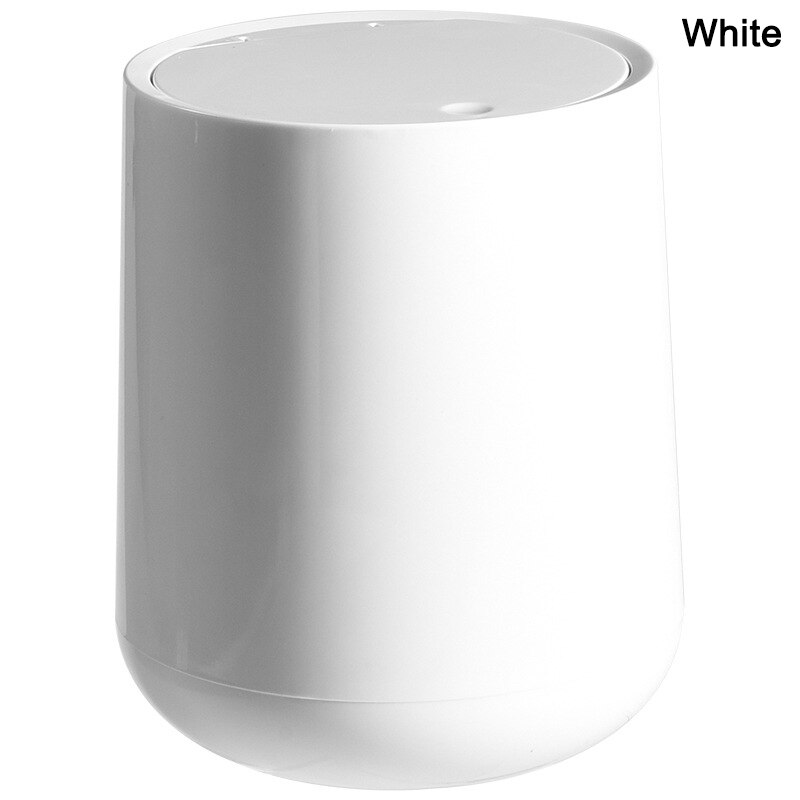 Small Round Plastic Trash Can Wastebasket Garbage ... – Vicedeal