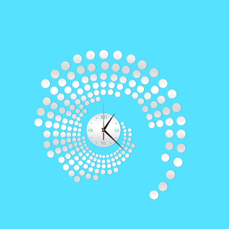 Spiral Circle Digital 3D Wall Clock Quartz Needle ... – Vicedeal