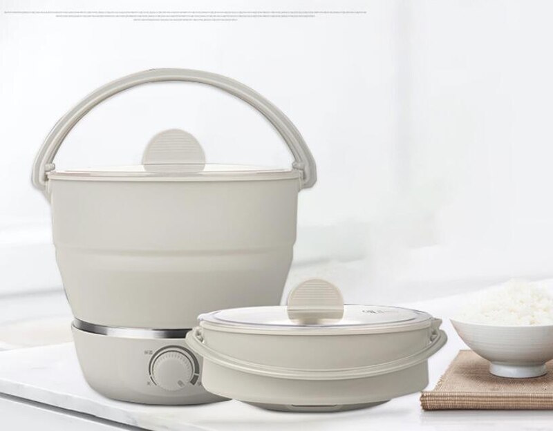 1L Folded Food grade Silicone slow cooker portable... – Grandado