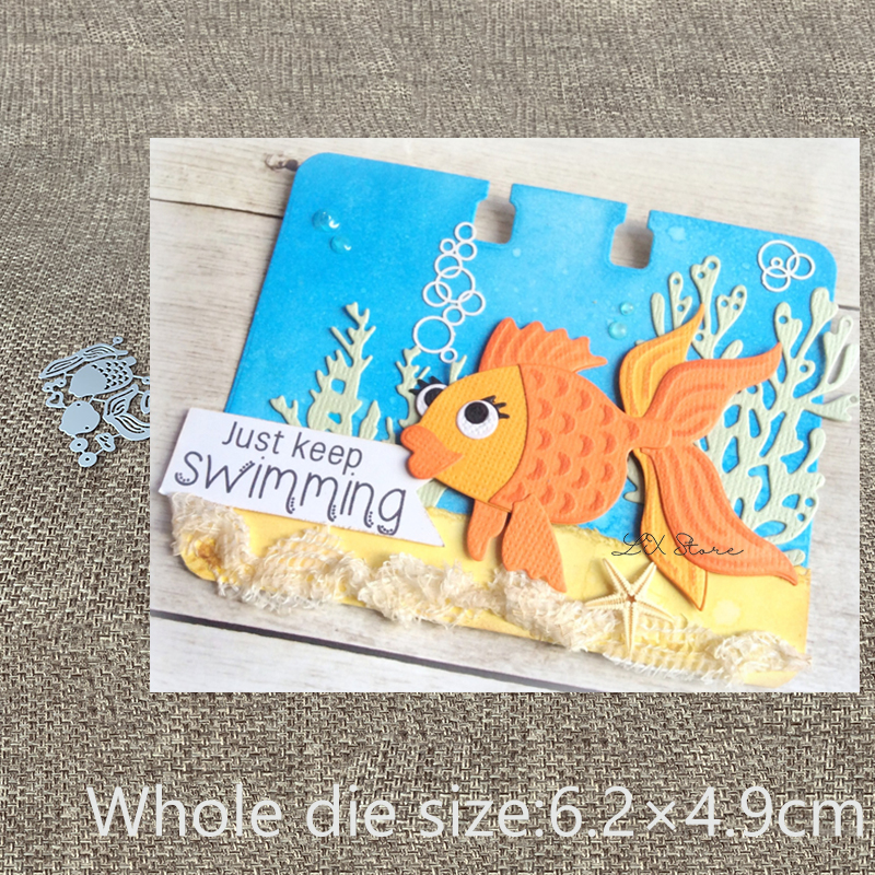 Craft Metal Cutting Die die cuts cute goldfish dec... – Grandado