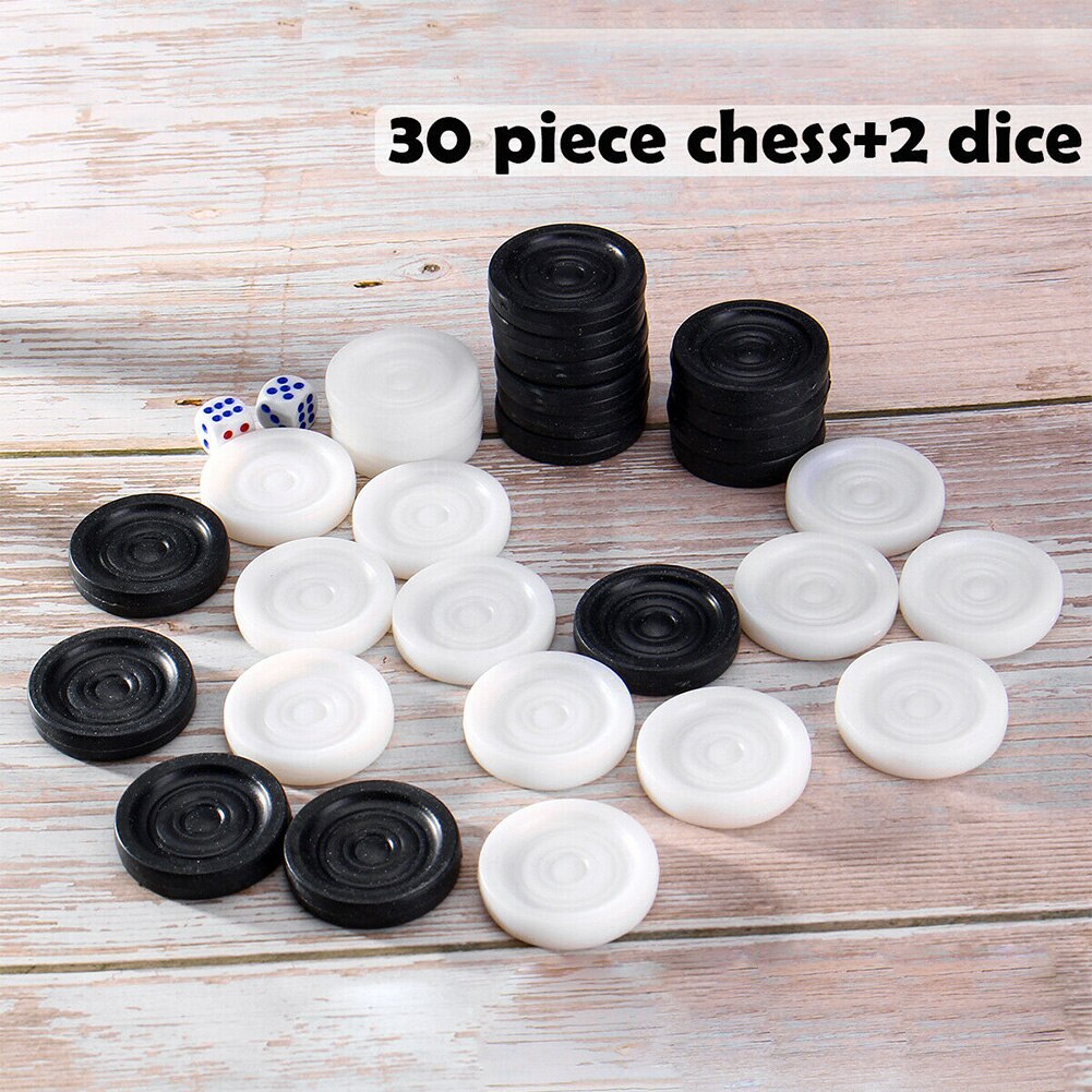 32pcs 22mm Backgammon Adult Travel Checkers Board ... – Grandado