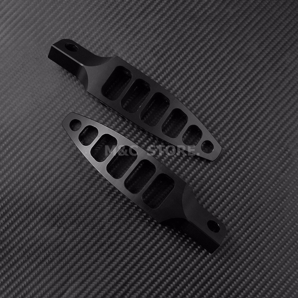 Motorcycle Black CNC 45 Degrees Male-Mount Footres... – Grandado