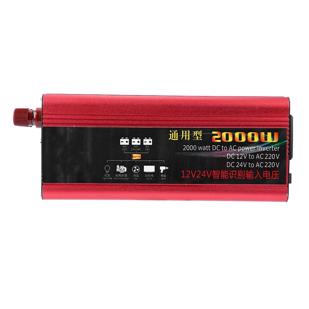2000W Car Power Inverter USB Charger Converter Ada... – Grandado