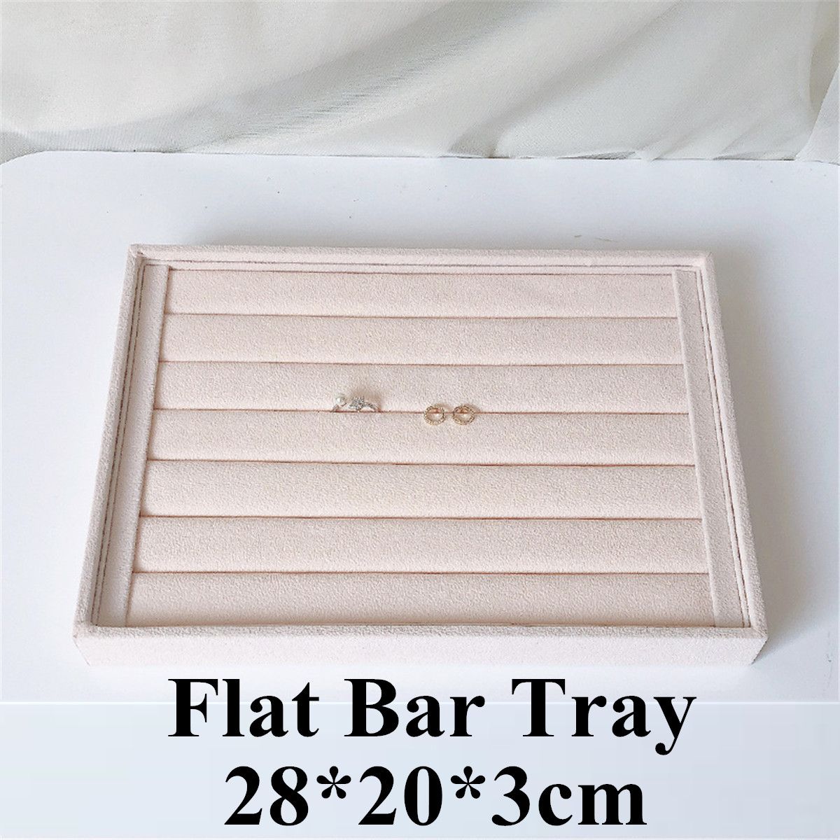 Roze Fluwelen Sieraden Ring Display Organizer Case... – Grandado