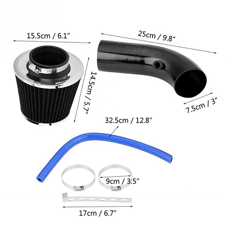 3 Inch Universal Car Cold Air Intake Filter Alumin Grandado