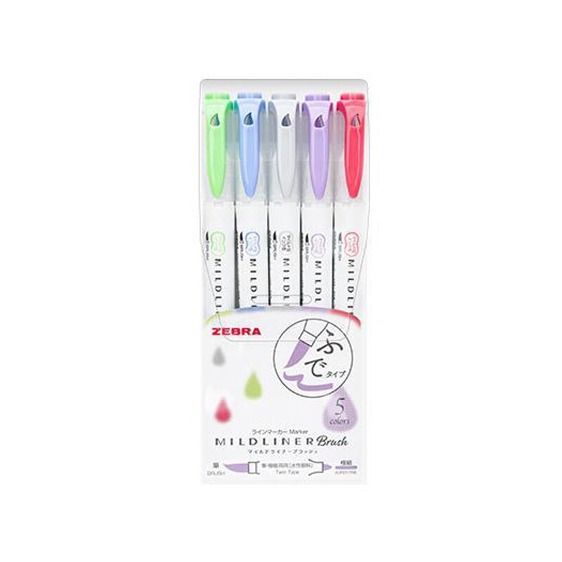 5-color zebra mildliner toothbrush dual wft8 pen j... – Grandado
